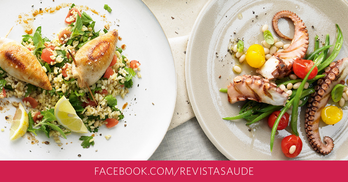 Compare polvo e lula cozidos | Veja Saúde